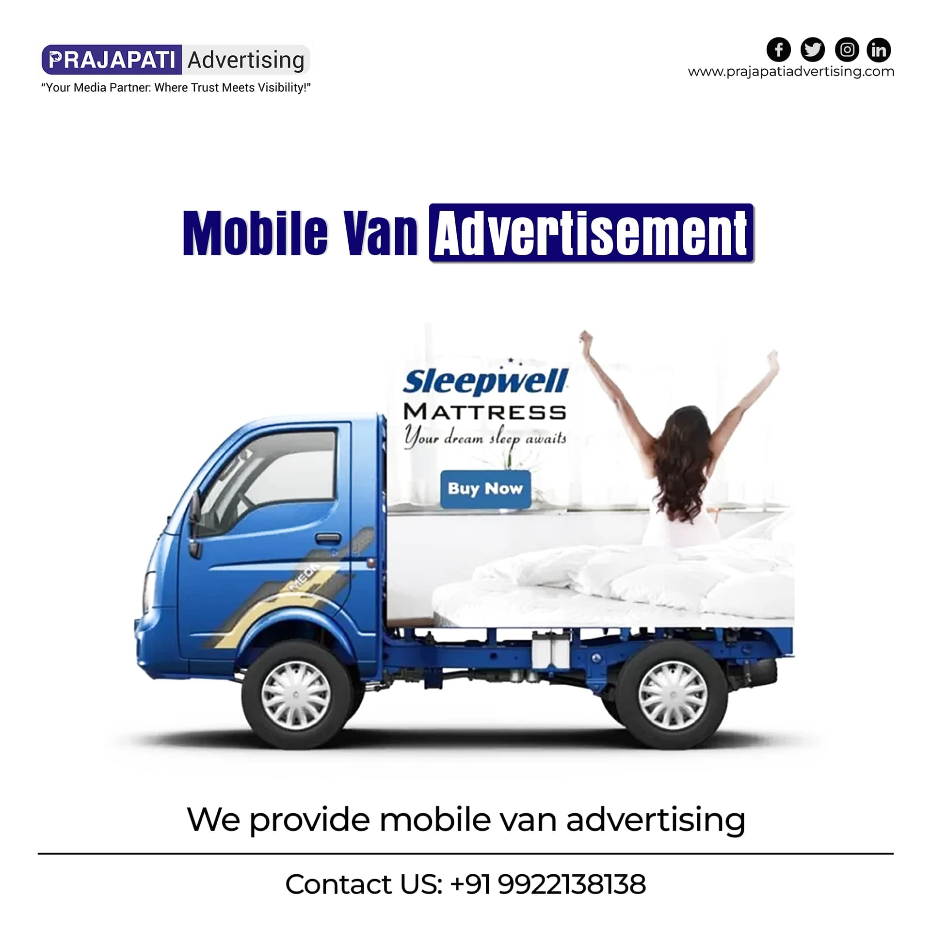 Choose Innovative Mobile Van Advertisement India - Prajapati Advertsing